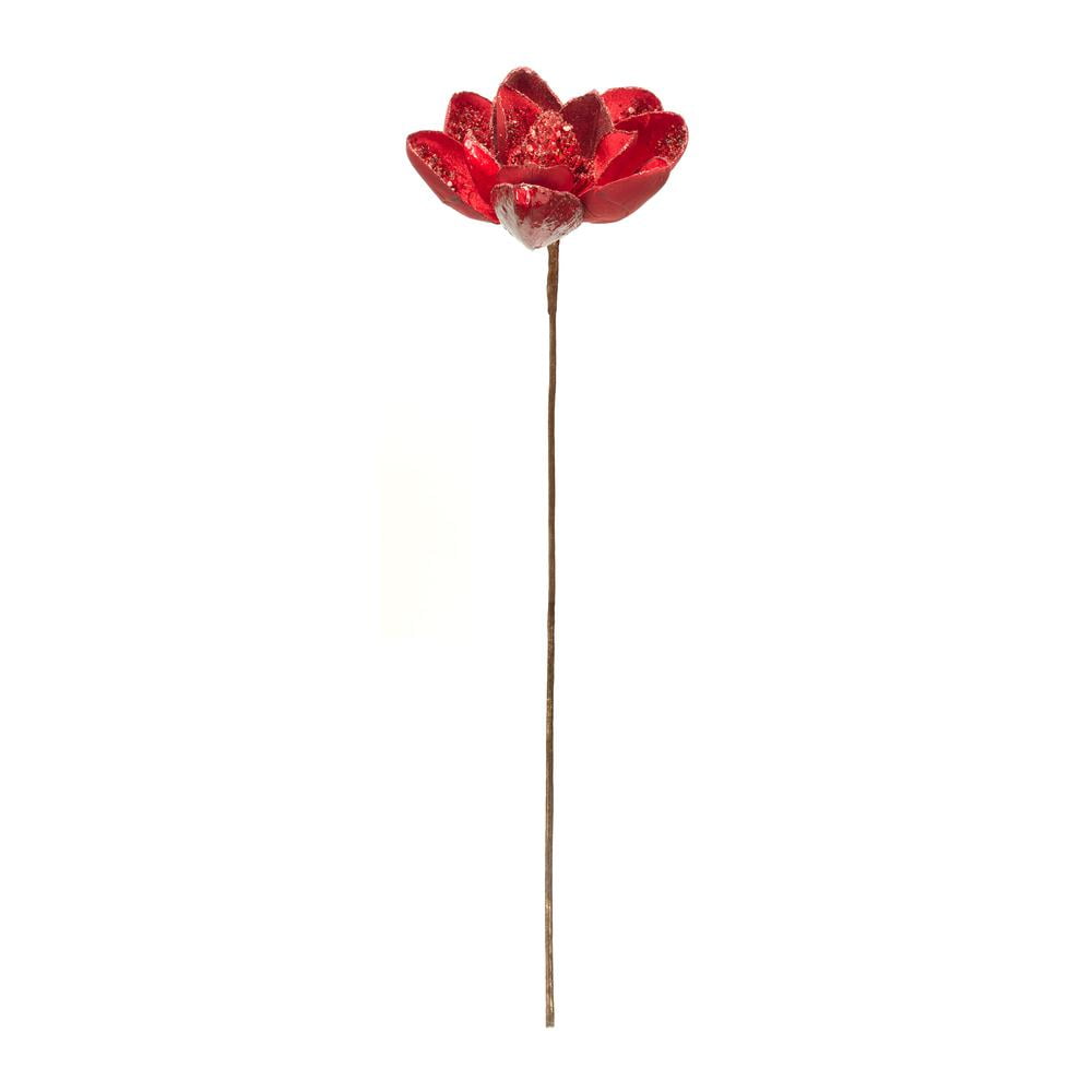 Melrose Set of 6 Beaded Magnolia Artificial Christmas Stems 29 ...