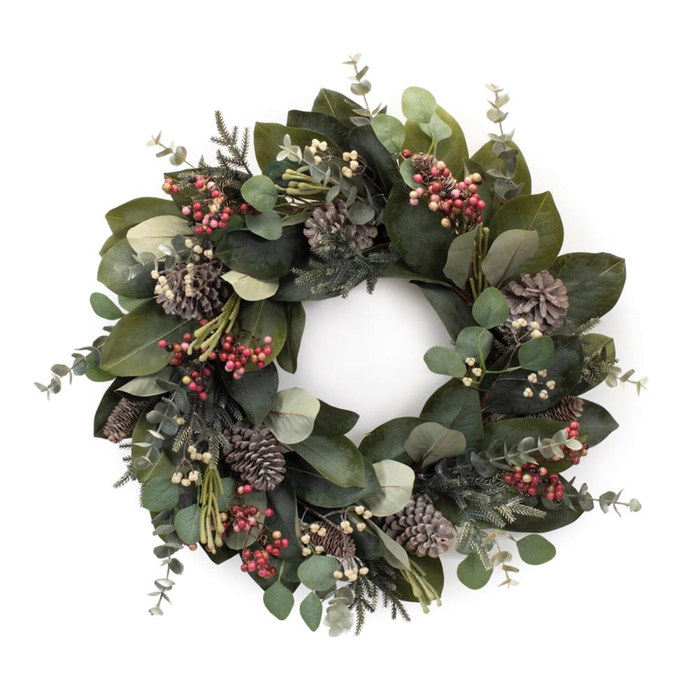 Melrose International LLC Mixed Wreath 29"D Polyester - Walmart ...