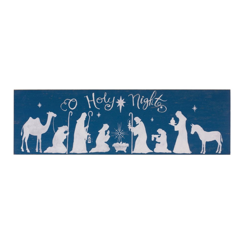 Melrose International LLC O' Holy Night Sign 40"L x 11.75"H MDF ...