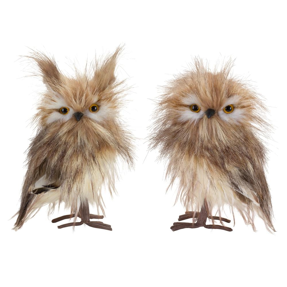 Melrose International LLC Owl (Set of 4) 9"H, 10.5"H Foam - Walmart.com
