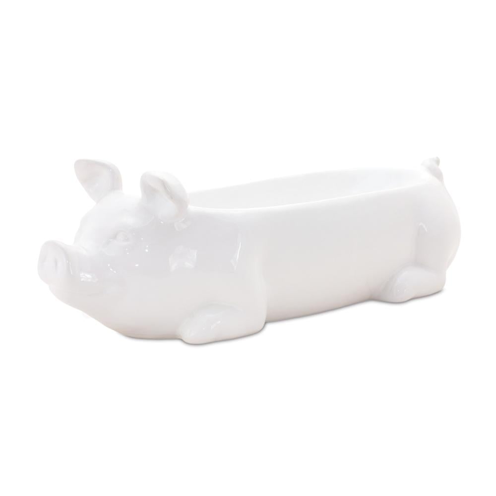 Melrose International LLC Pig Planter 13"L x 4"H Ceramic - Walmart.com