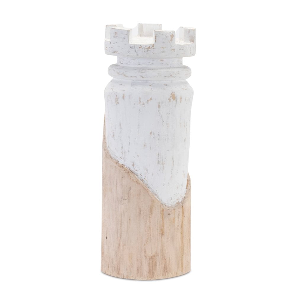 Melrose International LLC Rook Chess Piece (Set of 2) 11"H Wood ...