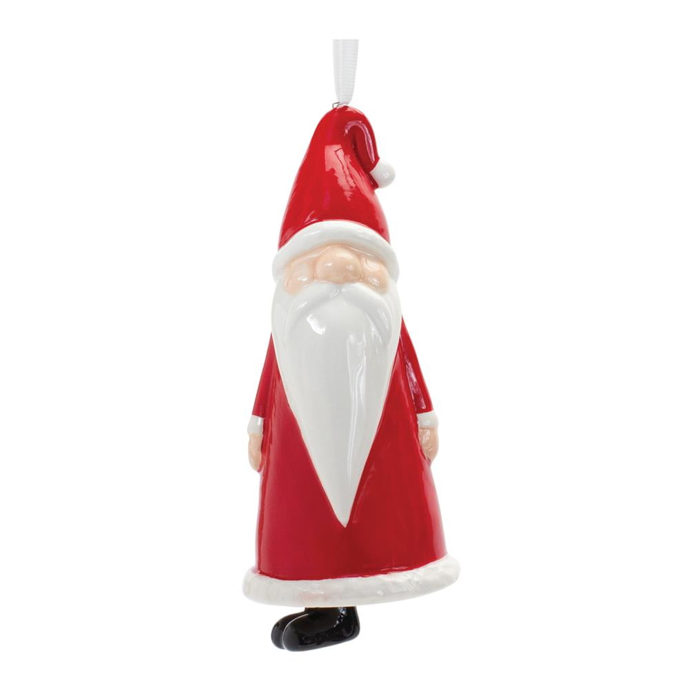 Melrose International LLC Santa Ornament (Set of 12) 5.75"H Ceramic ...