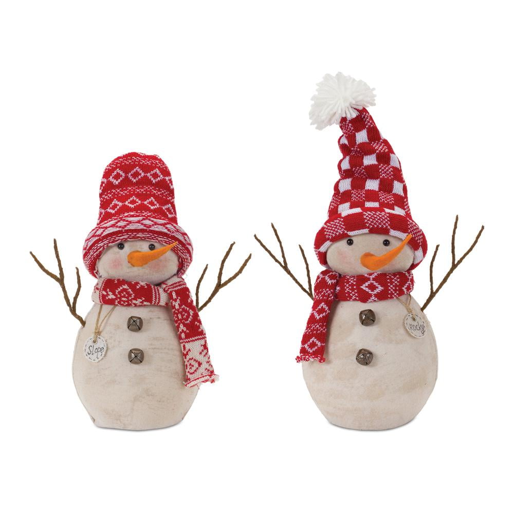 Melrose International LLC Snowman (Set of 2) 12.25"H, 15.25"H Foam ...