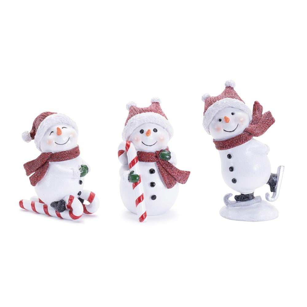 Melrose International LLC Snowman (Set of 3) 5"H, 5.25"H, 6.25"H Resin ...