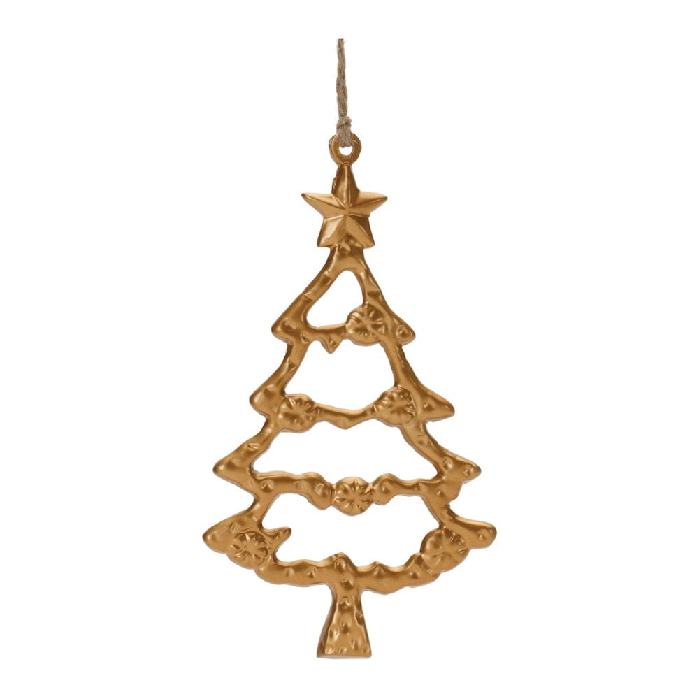 Melrose International LLC Tree Ornament (Set of 12) 6"H Aluminum ...