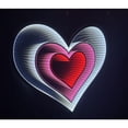 Melrose International LLC Triple Hanging Heart Infinity Light 23.55"H ...