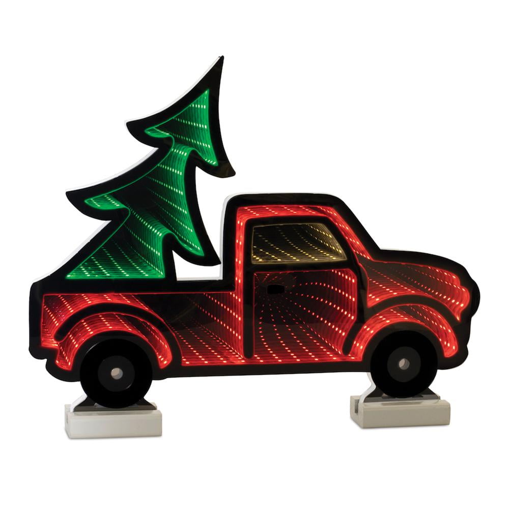 Melrose International LLC Truck and Tree Infinity Light 16"L x 13.5"H ...
