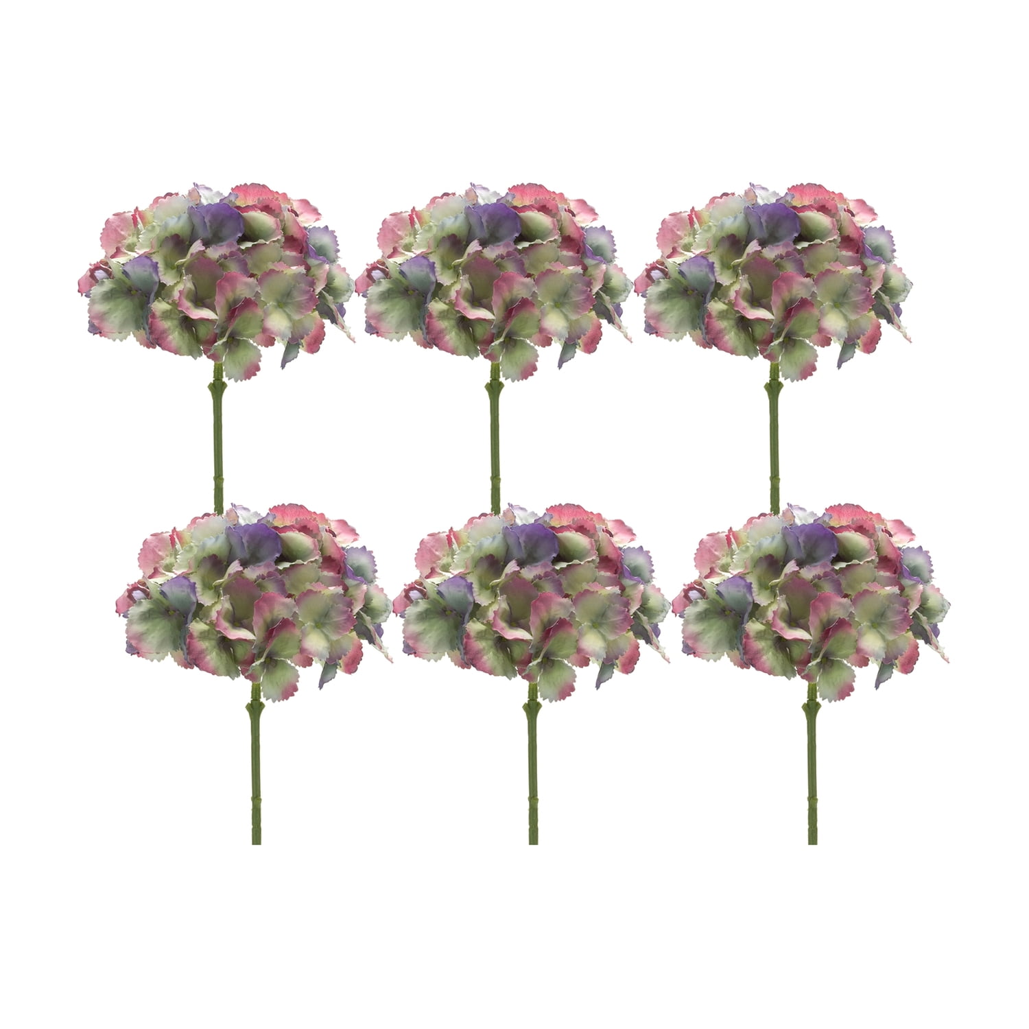 Melrose International Varigated Lavender and Pink Hydrangea Flower Stem ...