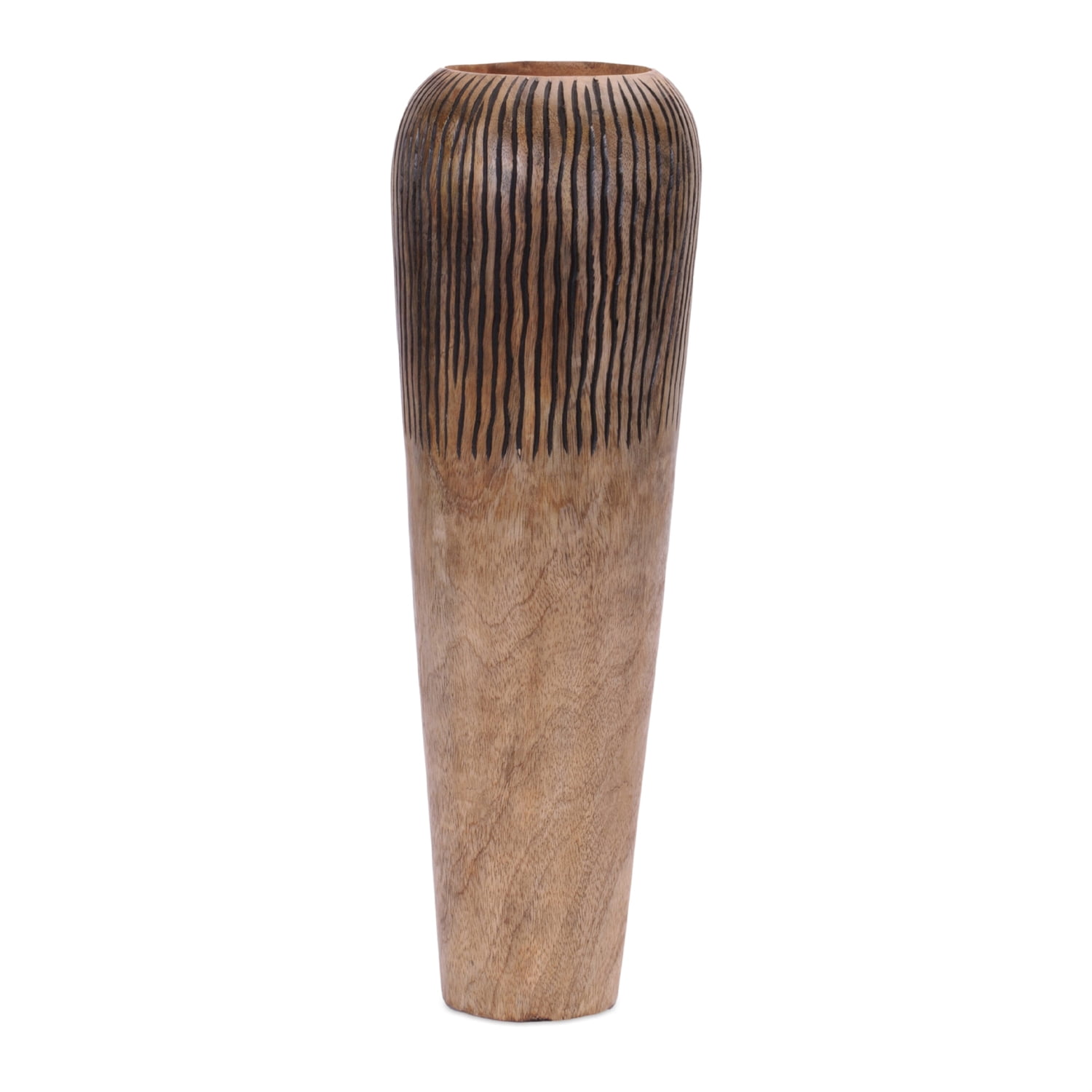 Melrose International Vase 18"H Wood - Walmart.com
