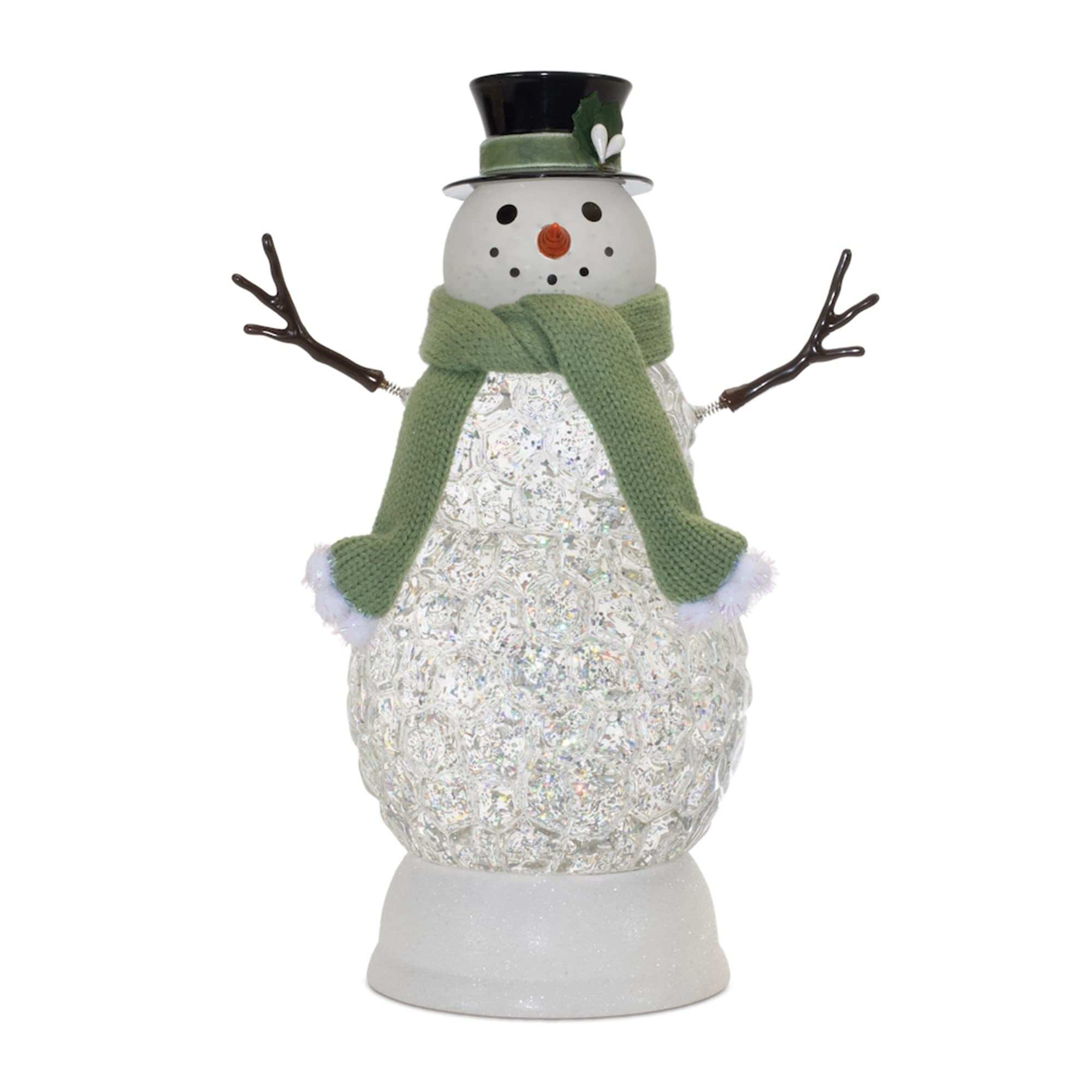 Melrose LED Snowman Figurine, Christmas,11‚ÄùH, Plastic 6 Hour Timer ...