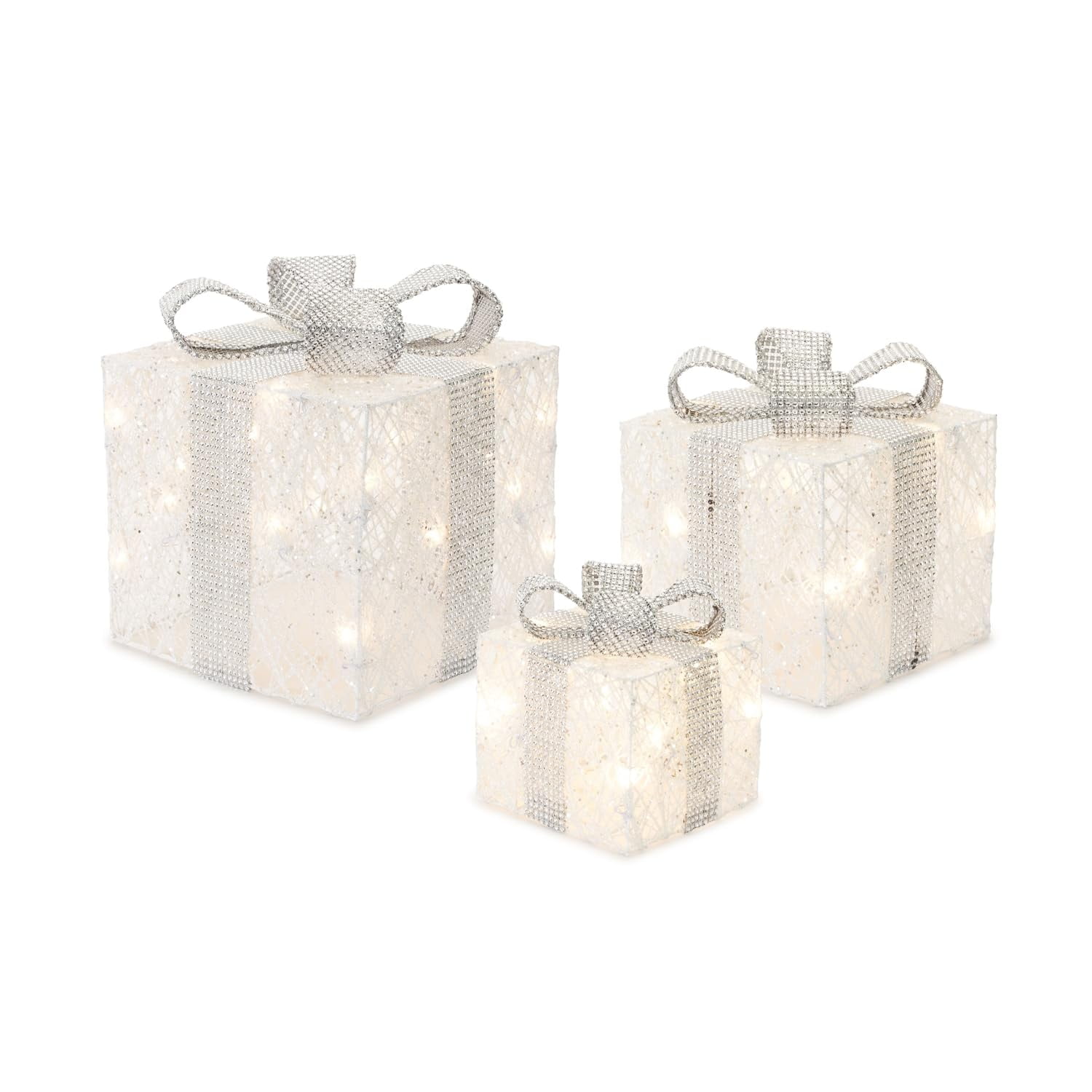 Melrose Package with Lights and Timer (Set of 3) 7" H, 9" H, 11" H ...