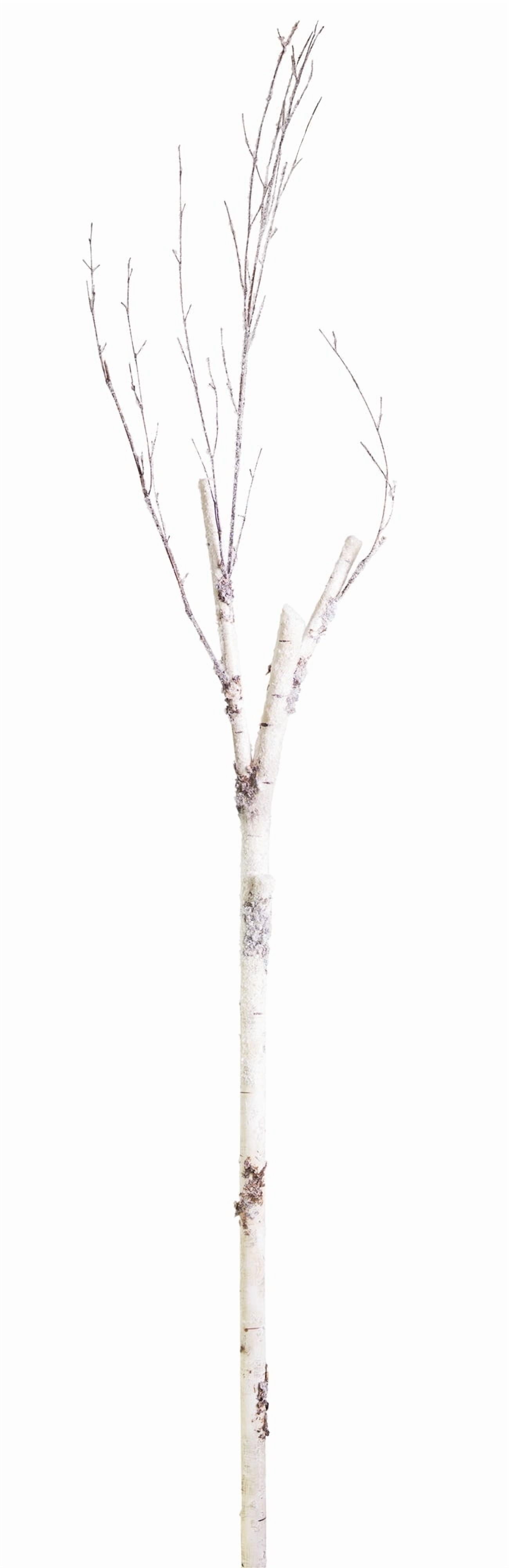 Melrose Pvc Set Of 12 Birch Branch With White And Brown Finish 76173DS ...