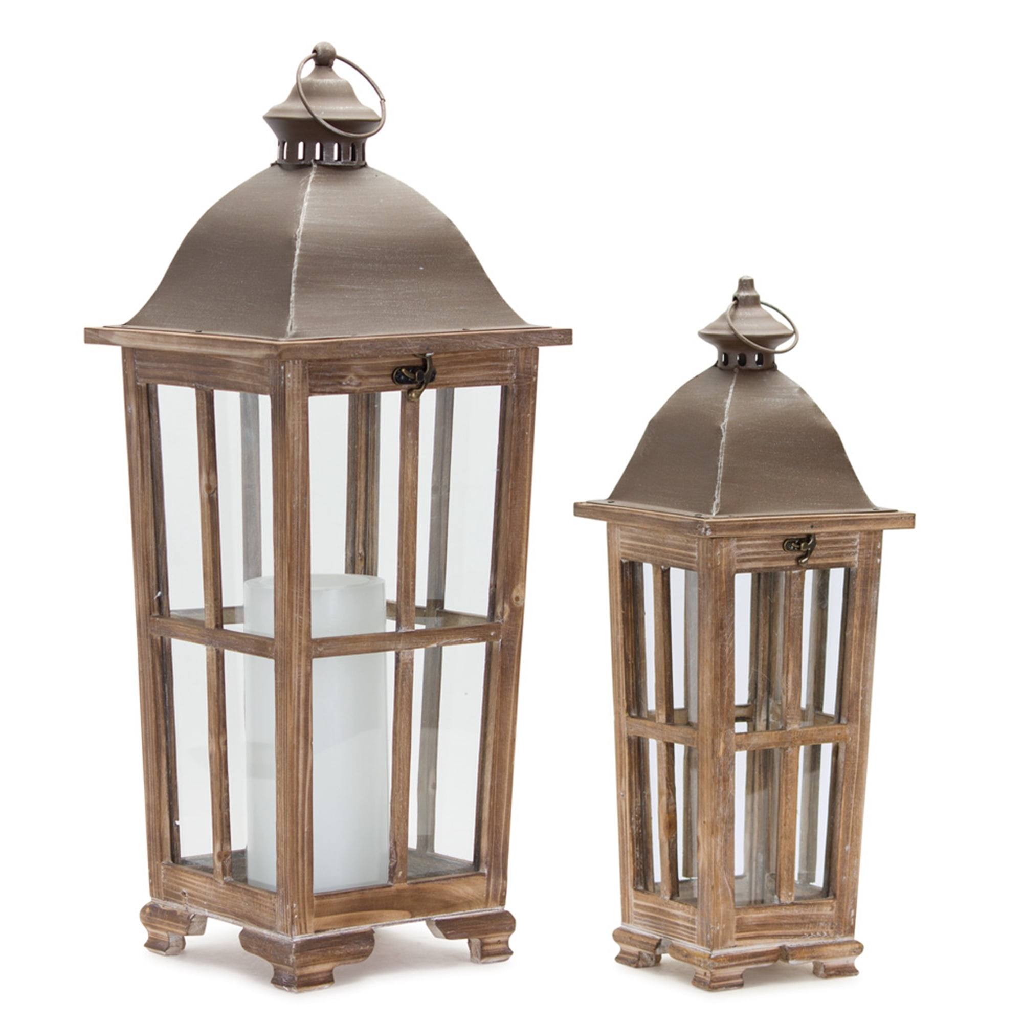 Melrose Set of 2 Victorian Candle Lanterns 25.75” - Walmart.com