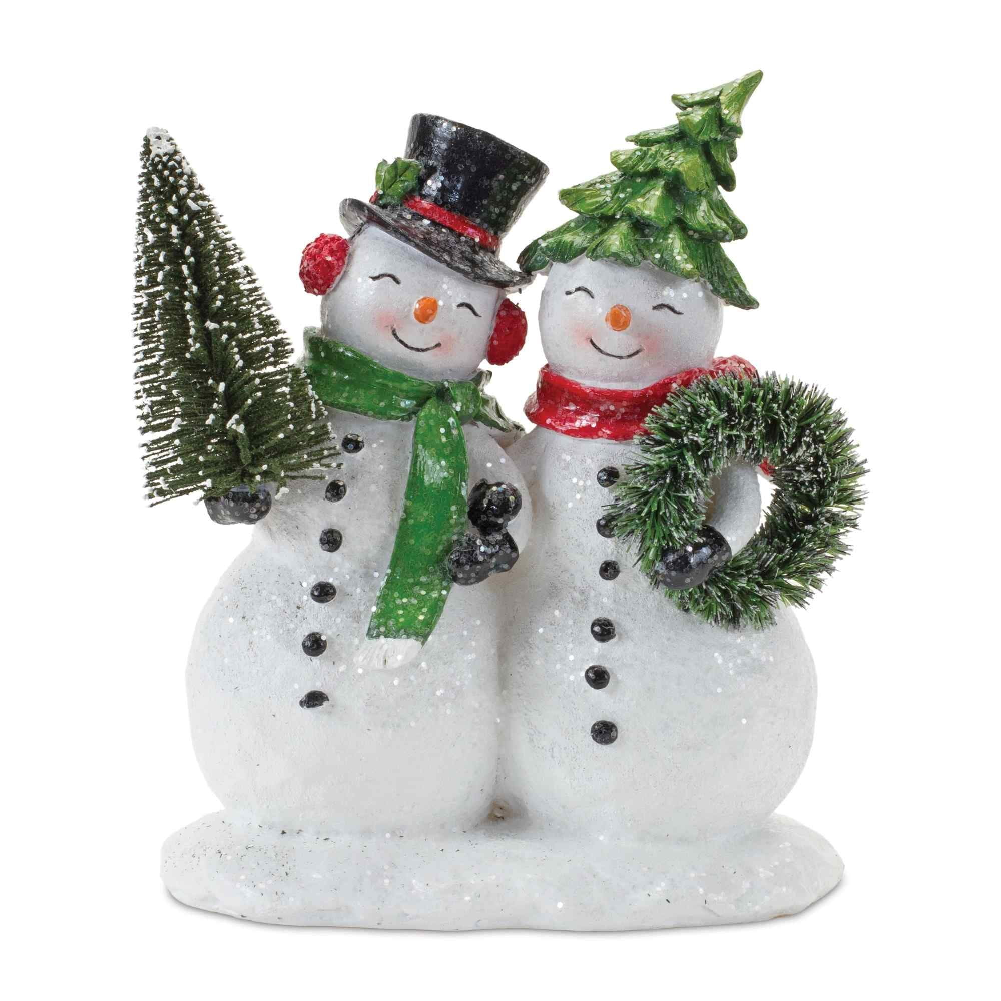 Melrose Snowman Couple, 7.5-inch Height, Resin (87341 ) - Walmart.com