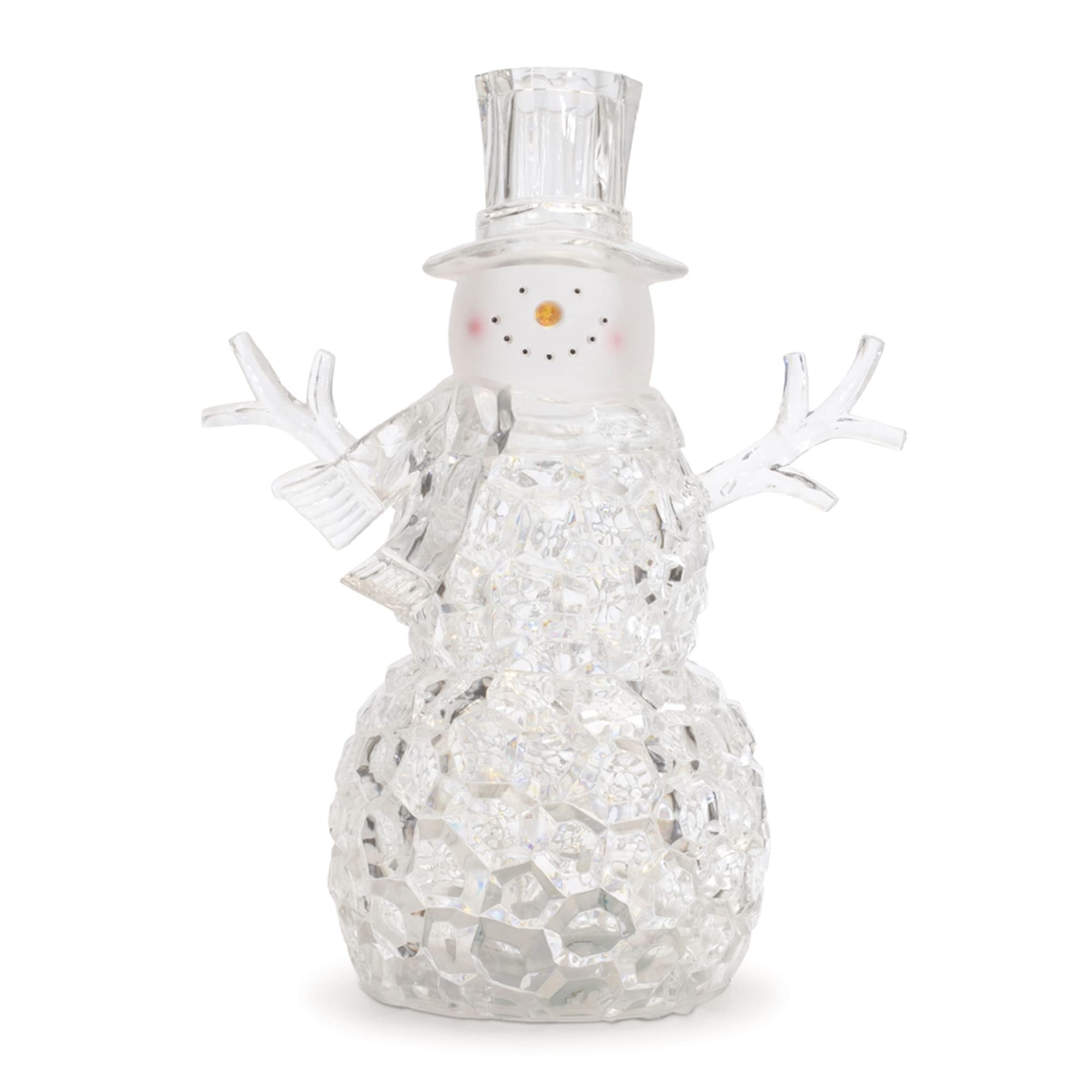 Melrose Snowman Figurine, Christmas, 12.5‚ÄùH Plastic, 6 Hour Timer, 3 ...