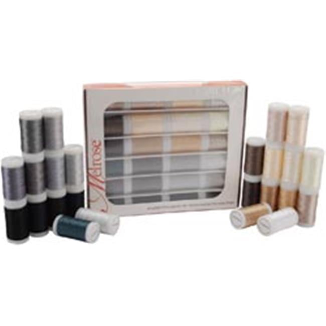 Melrose Trilobal Polyester Embroidery Thread Assortment, 24 Colors ...