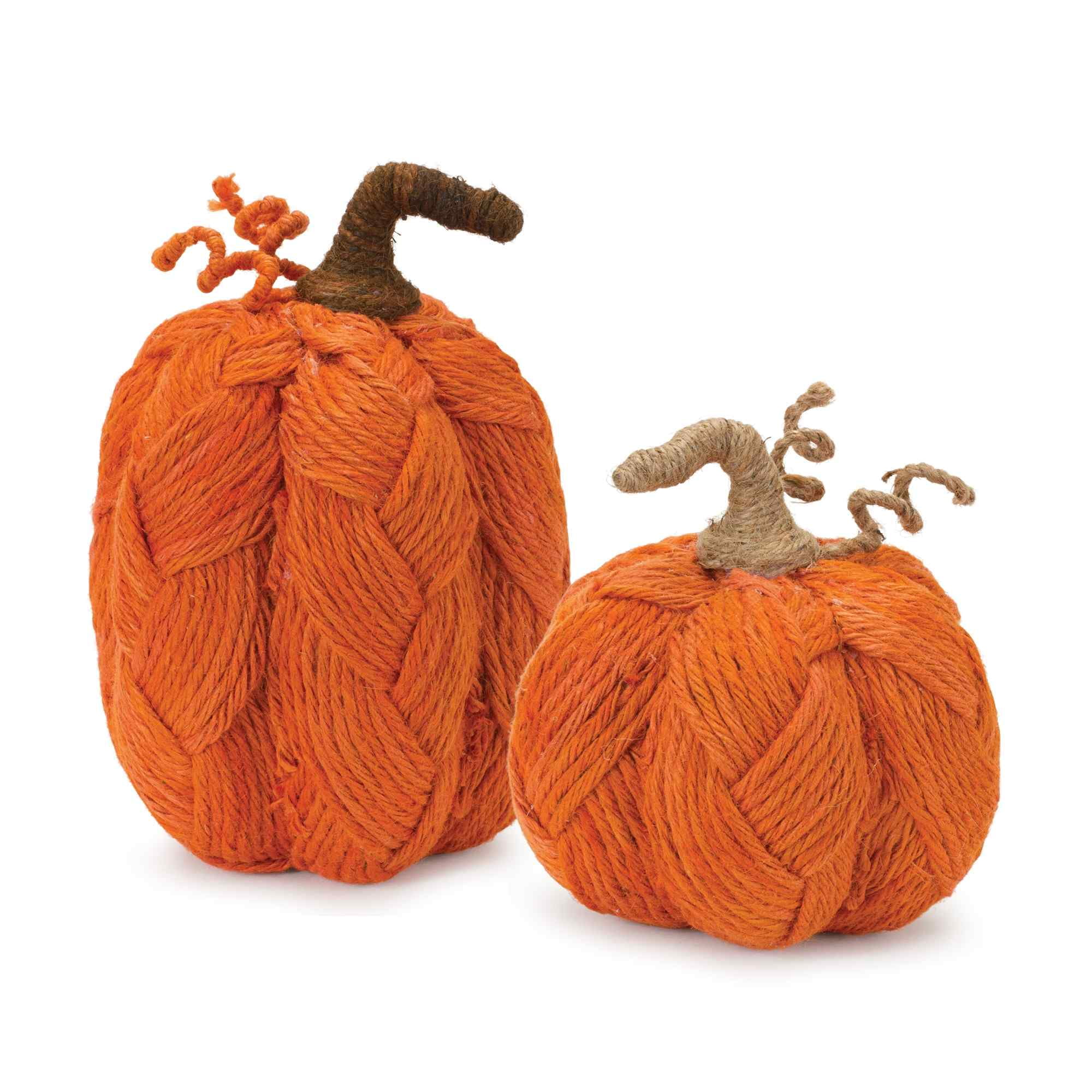 Melrose Woven Rope Pumpkin Fall Harvest Tabletop Decorations - 10.5 ...