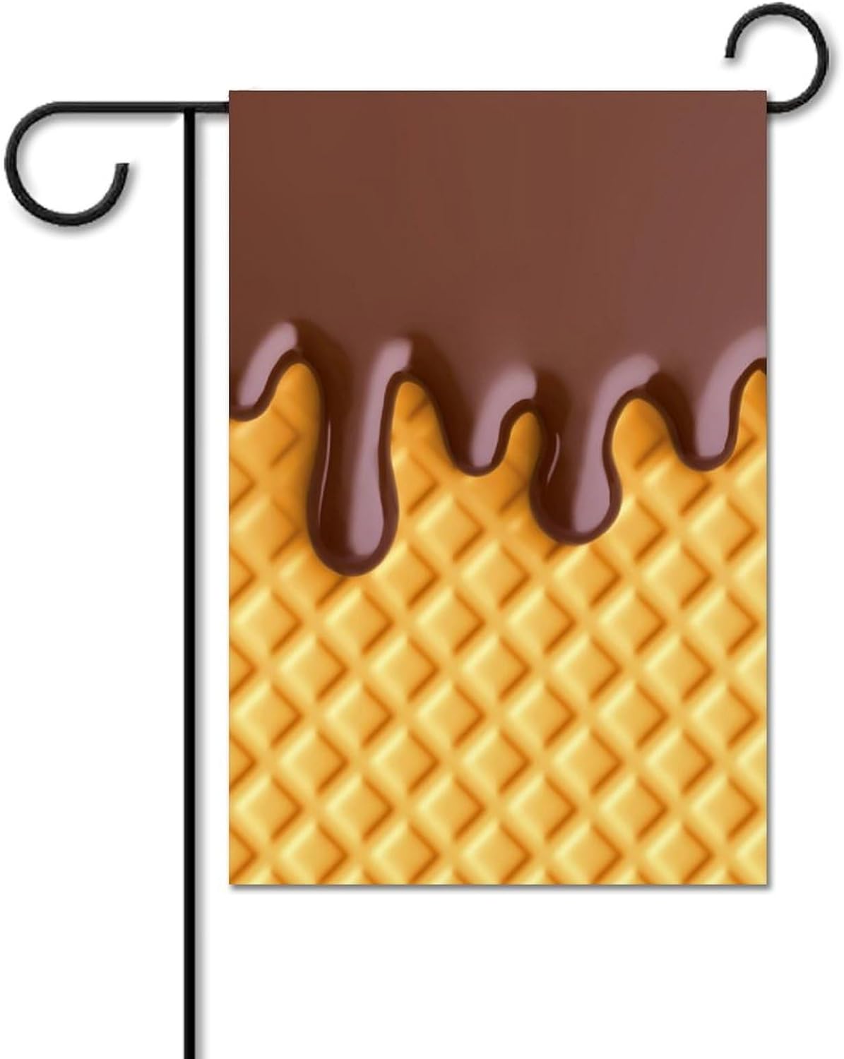 Melted Chocolate Ice Cream Garden Flags Flag Double Sided Holiday ...