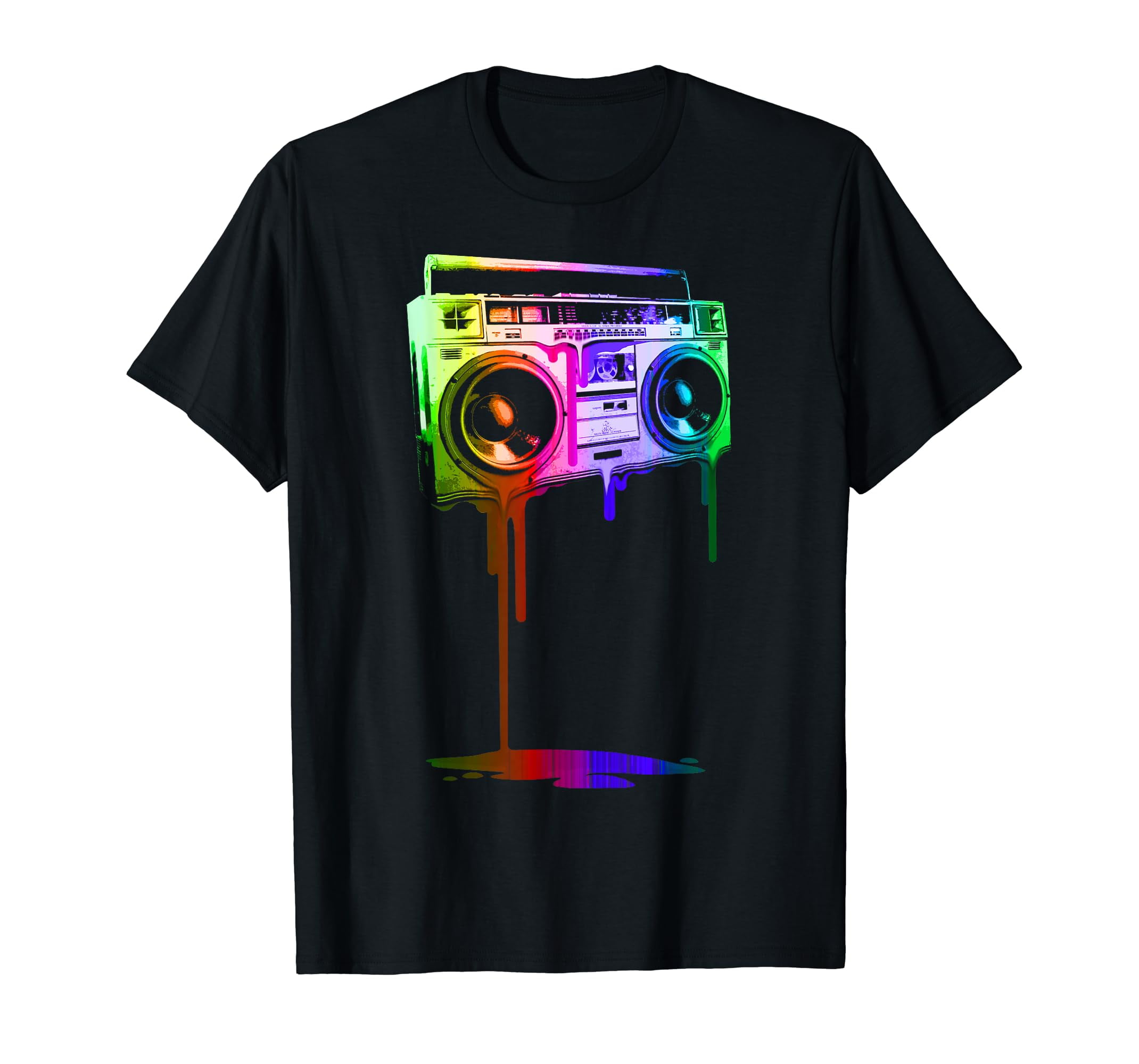 Melting Boombox in Digital Rainbow Colors - Walmart.com