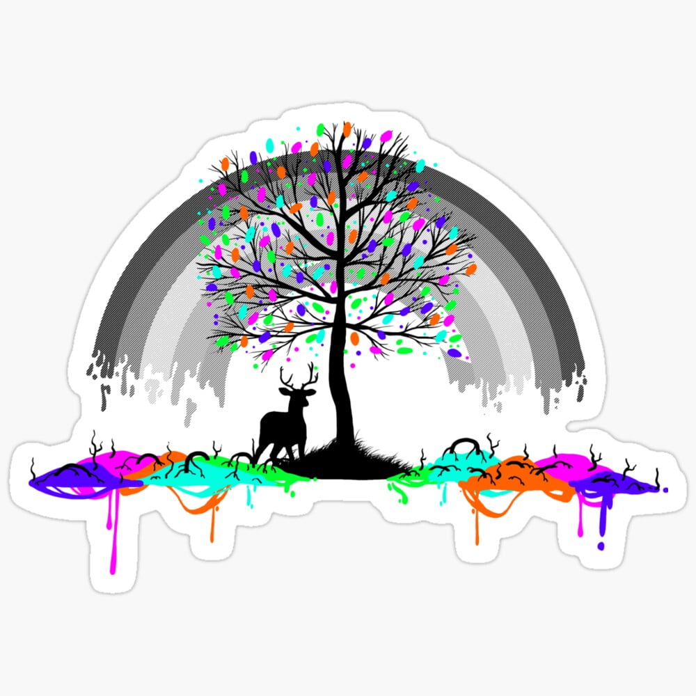 Melting Color Parasite Sticker Phone Decal Water Bottle Stickers Car ...