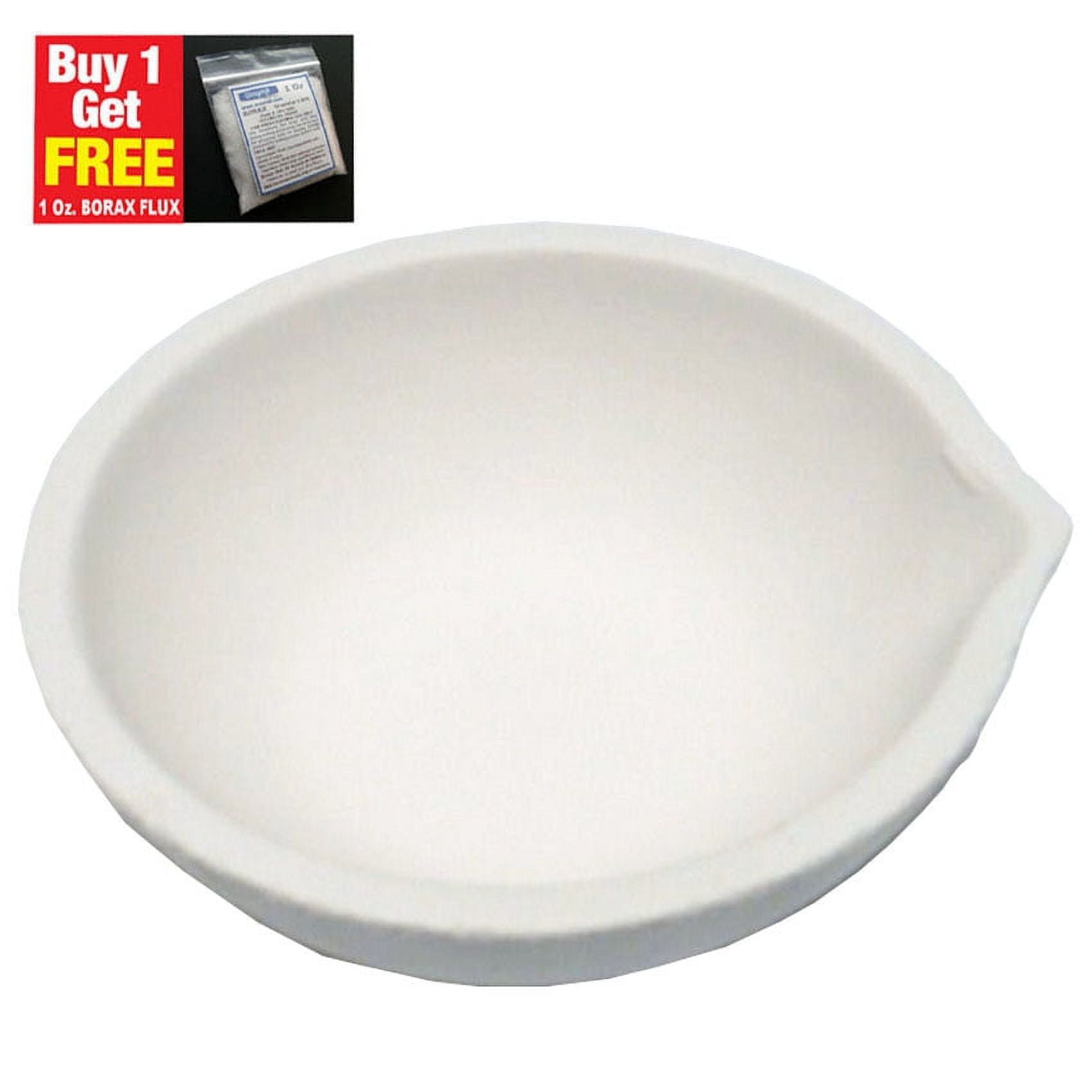 Melting Dish Crucible 4" Ceramic Casting Crucibles for Gold Silver ...