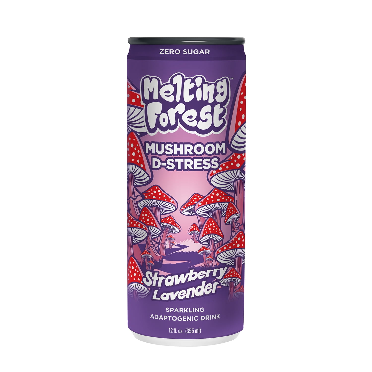 Melting Forest Mushroom Sparkling Water, Strawberry Lavender D-Stress ...