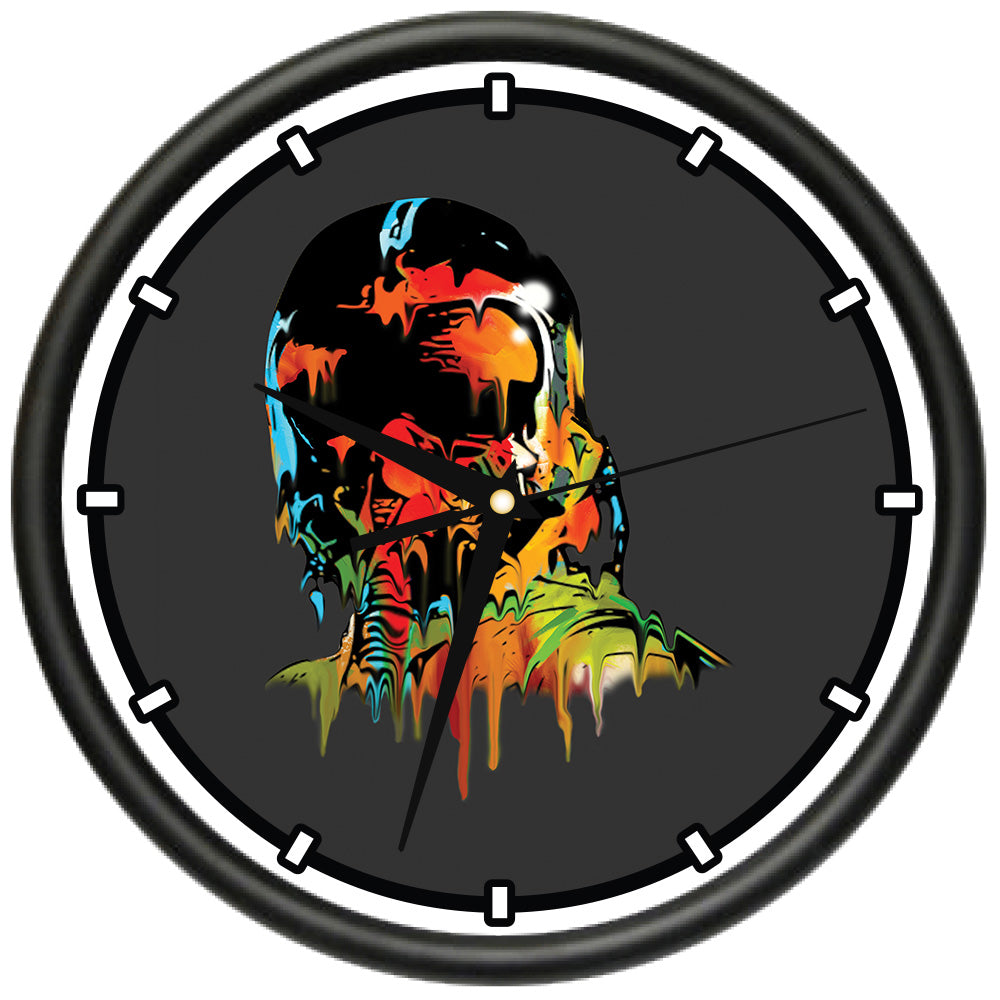 Melting Mask Design Wall Clock | Precision Quartz Movement | Décor For ...