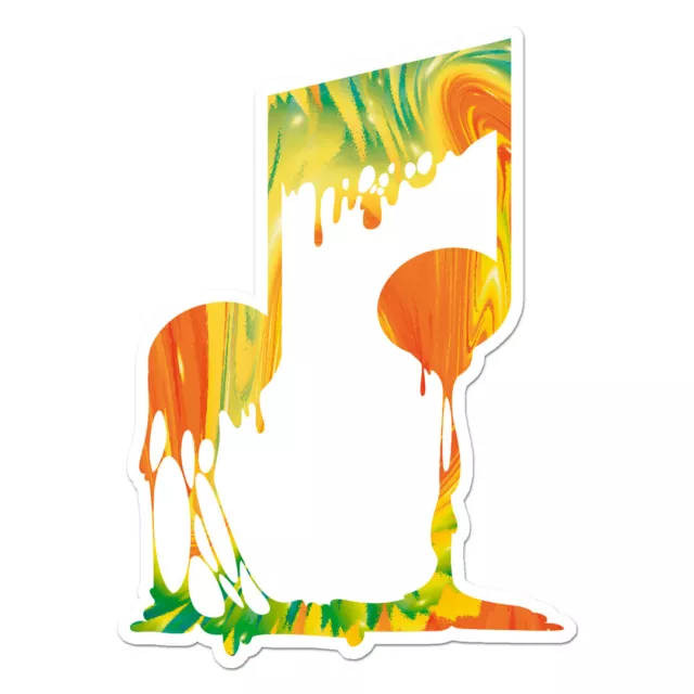 Melting Music Note Sticker Phone Decal Water Bottle Stickers Car Decals ...