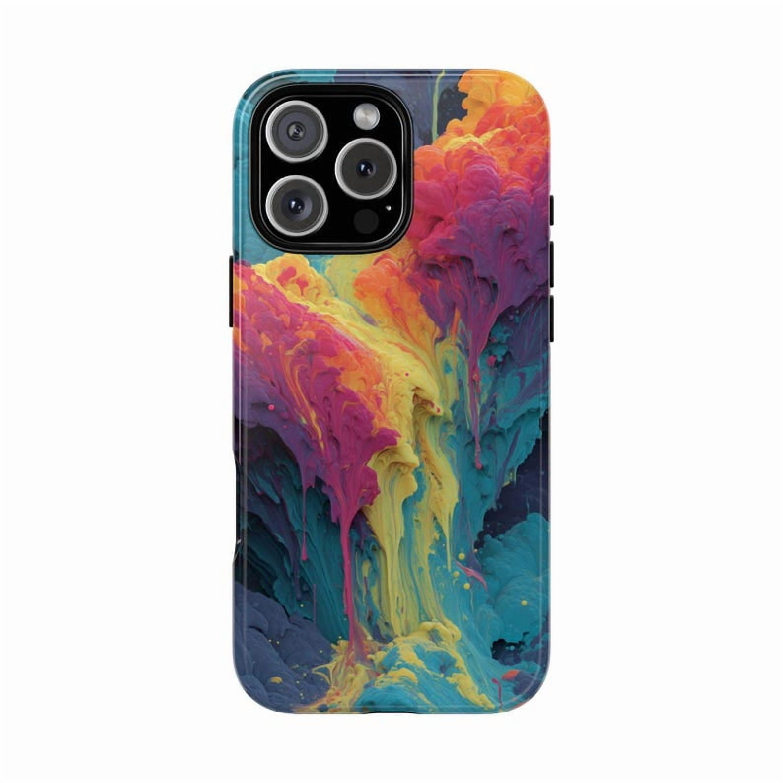 Melting Pink and Teal Hyper Colors with Dripping Abstract Artistic ...