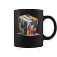 Melting Puzzle Cube Retro Speed Cubing 80S Graphic Coffee Mugs ...