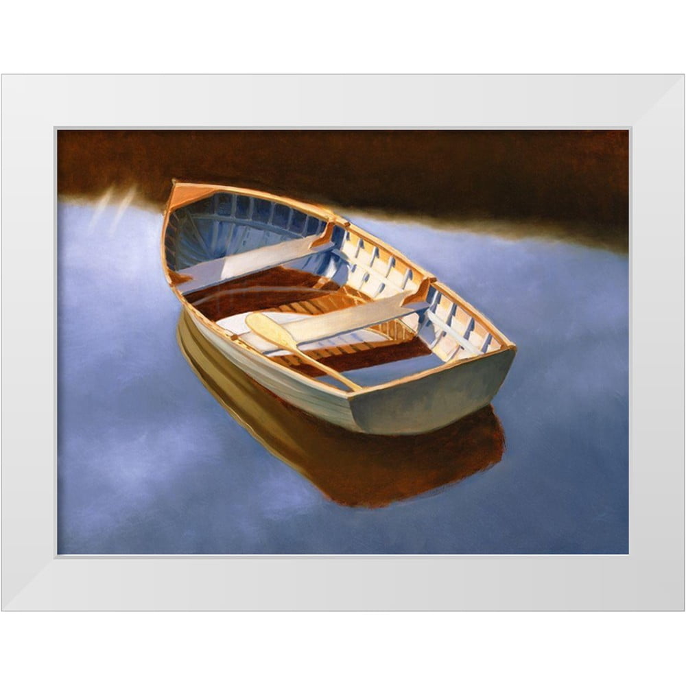 Melton, Dorian 24x19 White Modern Wood Framed Museum Art Print Titled ...