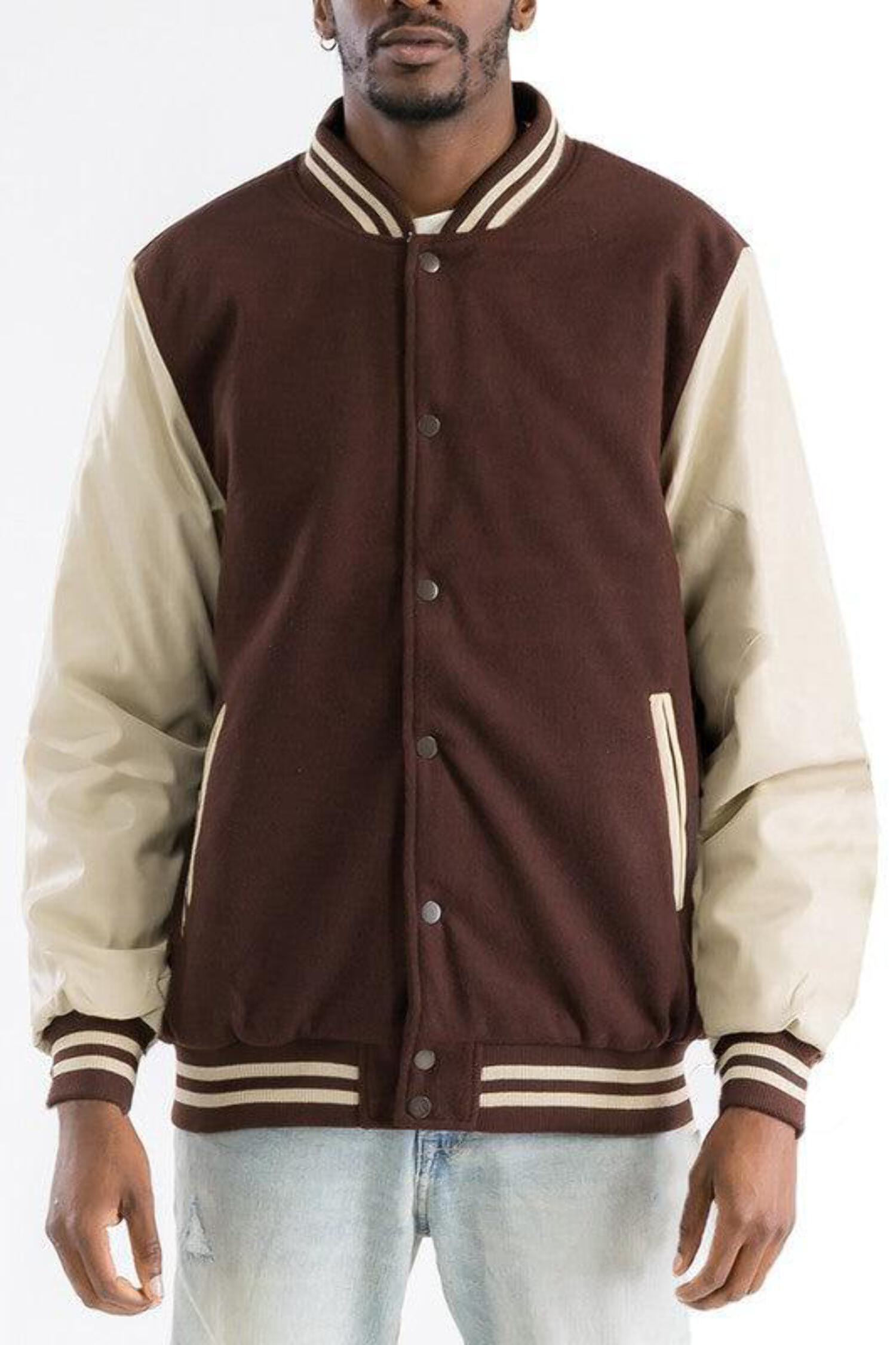 Melton Lettermans Varsity Jacket - Walmart.com