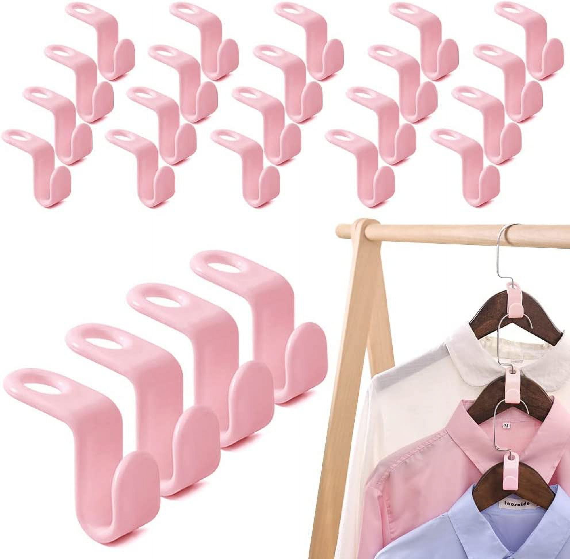 Meltset Clothes Hangers Connector Hooks Space Saving Plastic Cascading ...