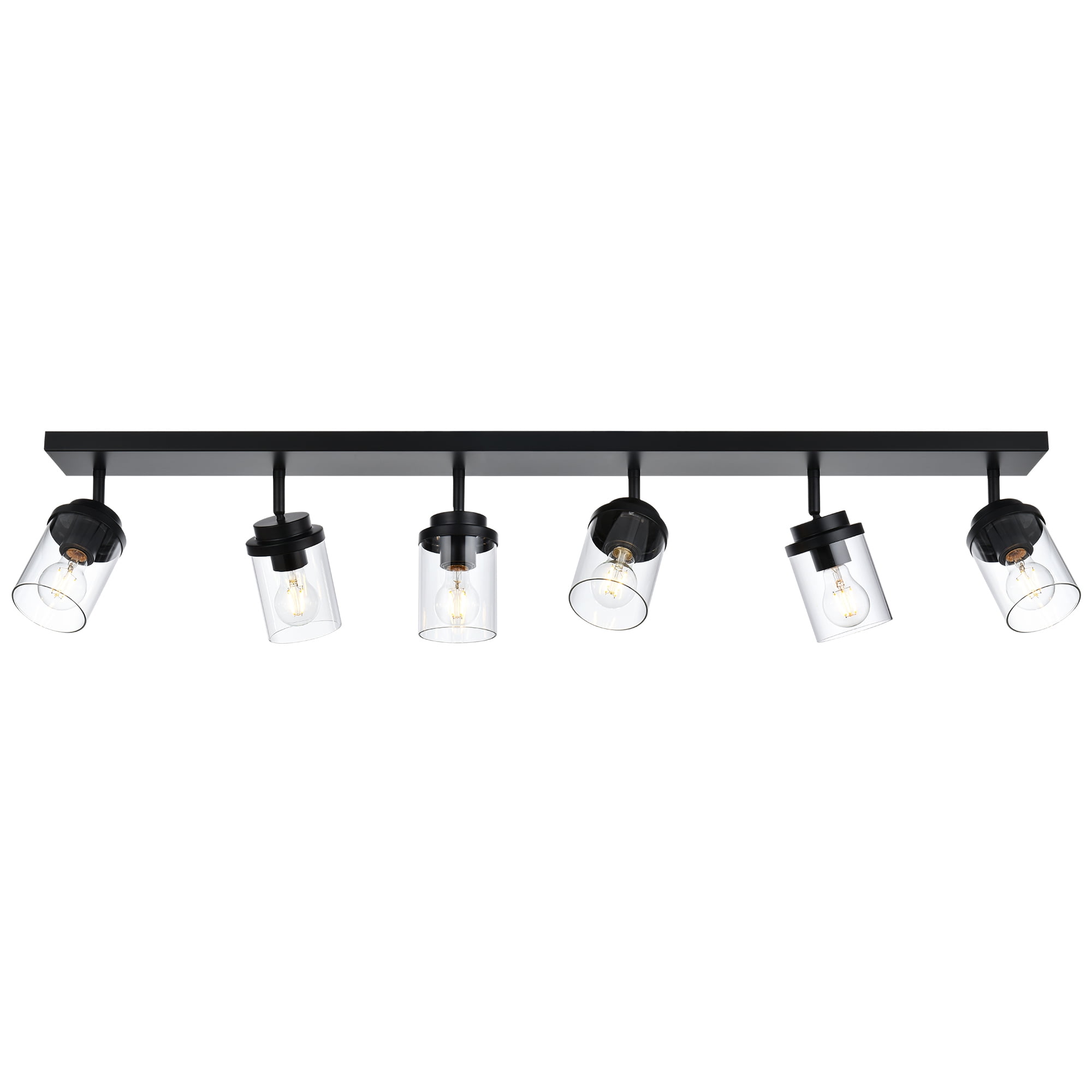Melucee 6-Light Directional Ceiling Light Track Lighting Kit, Bathroom ...