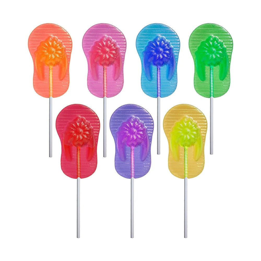 Melville Candy Assorted Flip Flop Lollipops, 3 Pops - Walmart.com