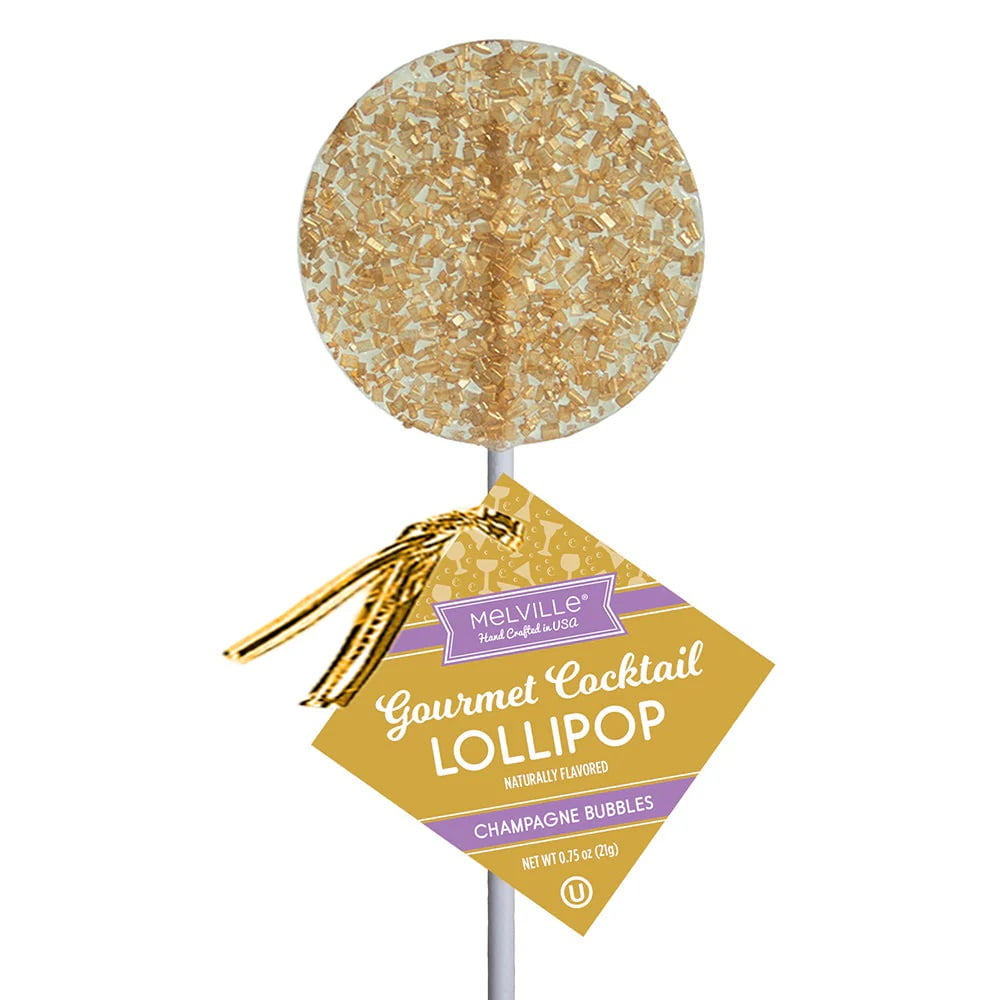 Melville Candy Gourmet Cocktail Lollipops, Champagne Bubbles Flavor - 3 ...