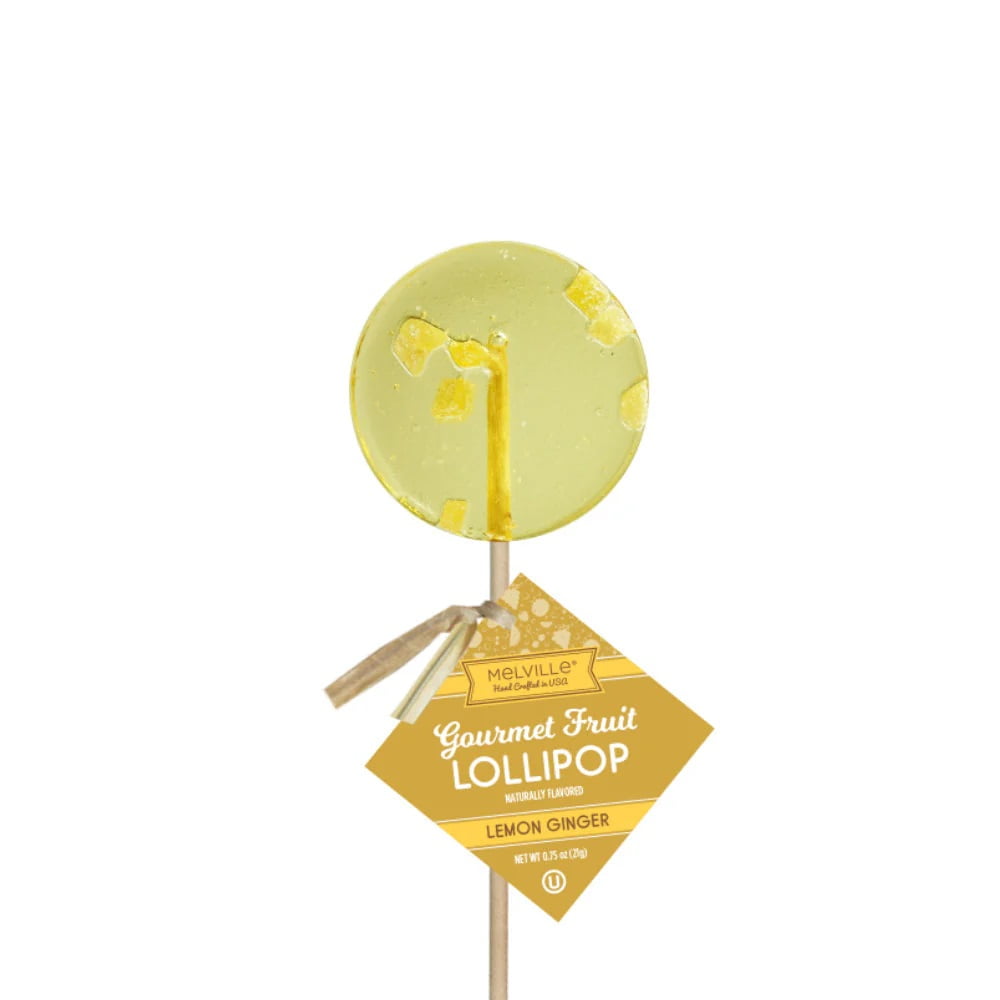 Melville Candy Gourmet Cocktail Lollipops, Ginger Lemon Flavor - 3 Pops ...