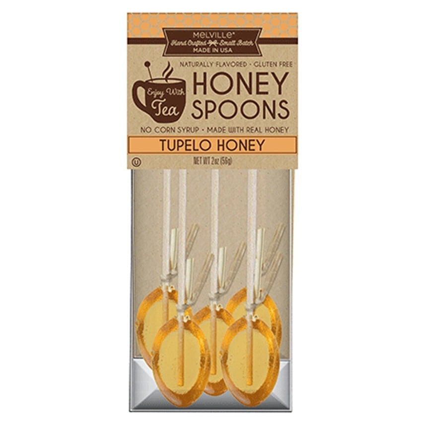 Melville Candy Clover Honey Hard Candy Stirrers, Lollipop on Wooden ...