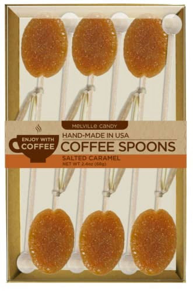 Melville Candy Salted Caramel Coffee Spoons Gift Set 6 Count - Walmart.com