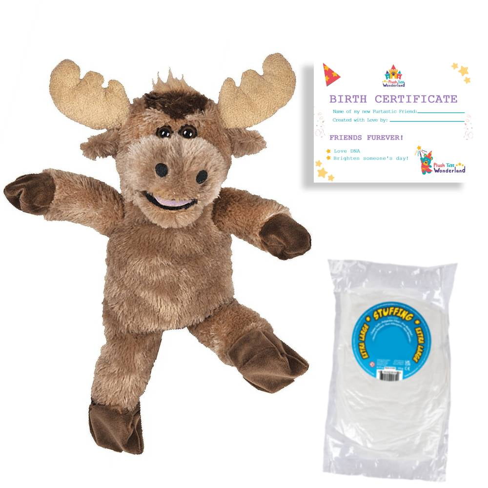 Plush Gear Melvin The Moose 8" Plush Kit with Stuffing & Birth ...