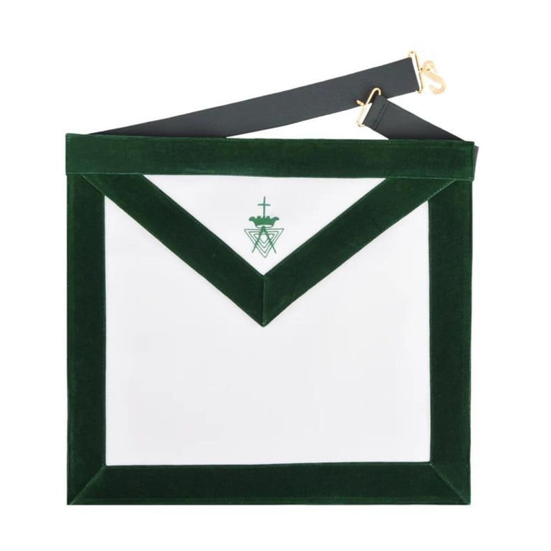 Member Allied Masonic Degrees Apron - Adjustable Dark Green with Gold ...