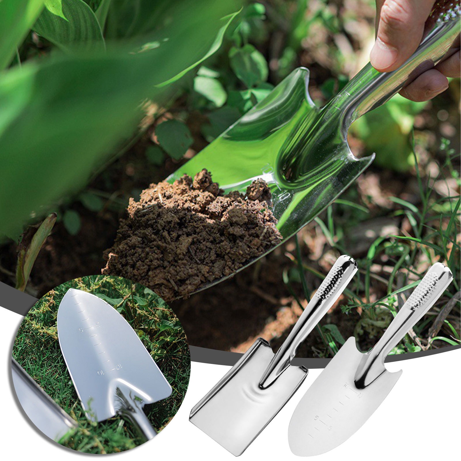Member Only,Flower Planting Shovel,Stainless Steel Digging Tool,Compact ...