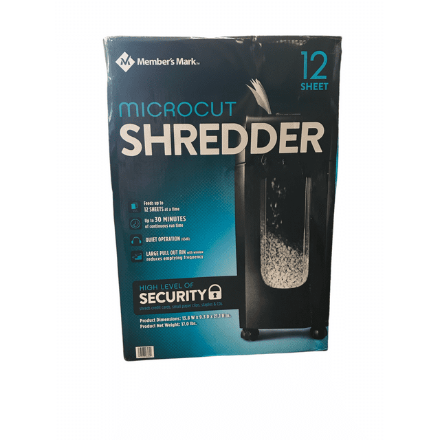 Member's Mark 12-Sheet Micro-Cut Shredder - Walmart.com