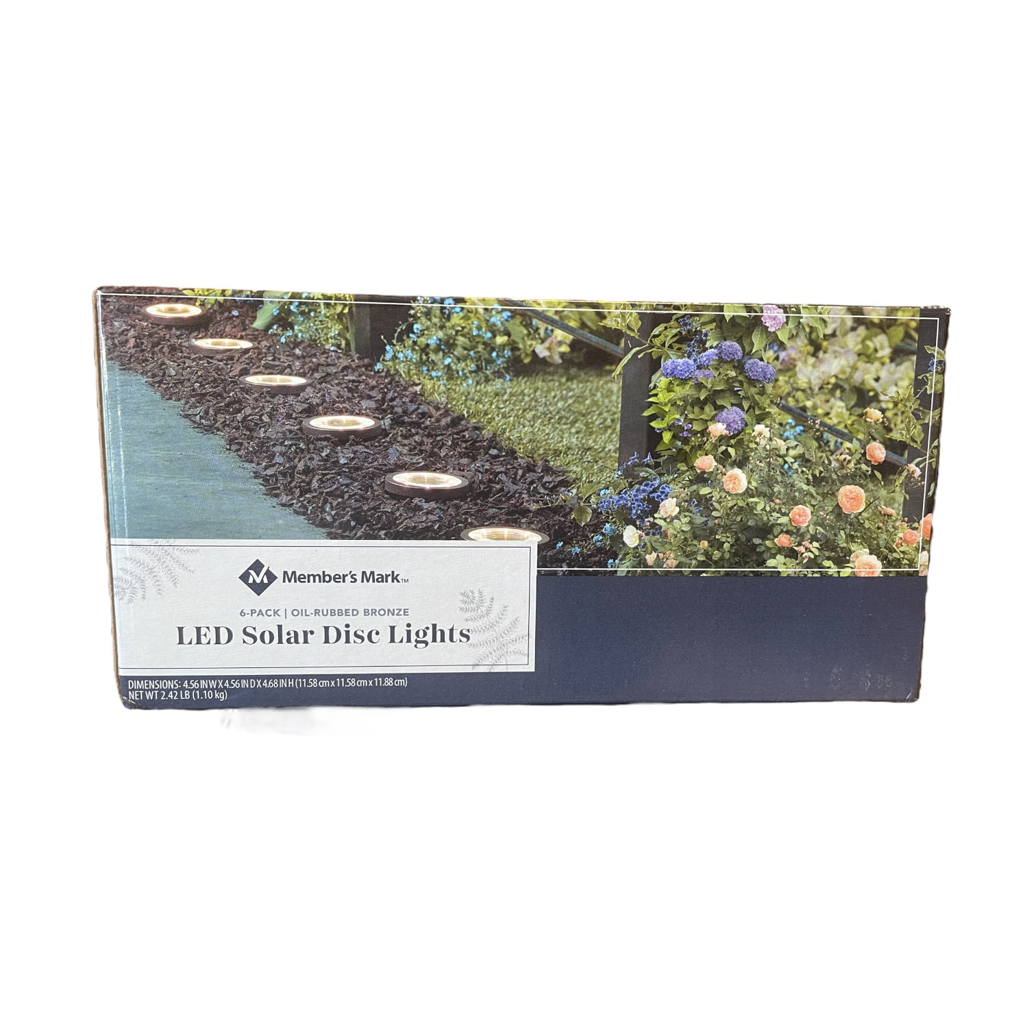 Member's Mark 6 Piece Oil-Rubbed Bronze LED Solar Disc Lights - Walmart.com