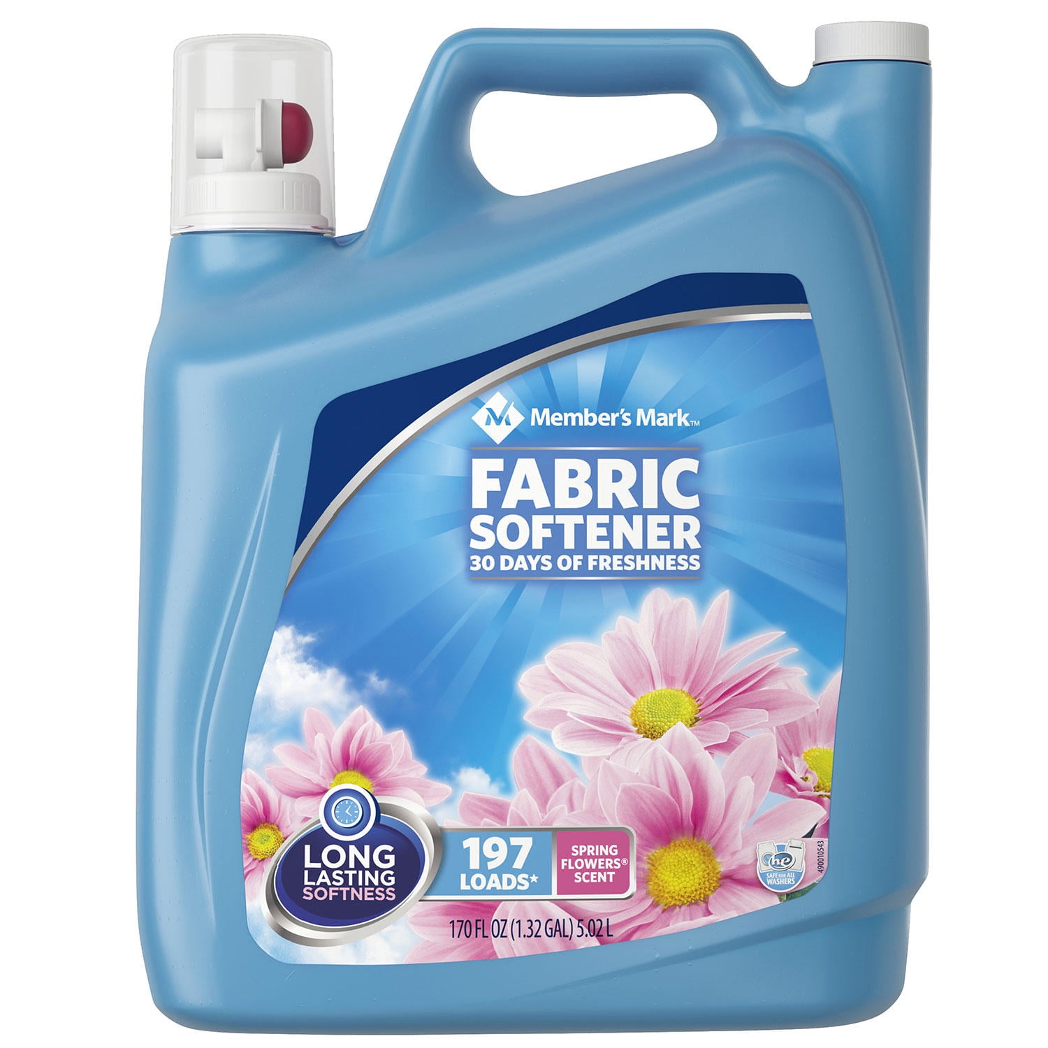 Liquid Fabric Softener, Spring Flowers Scent (170 oz., 197 loads ...