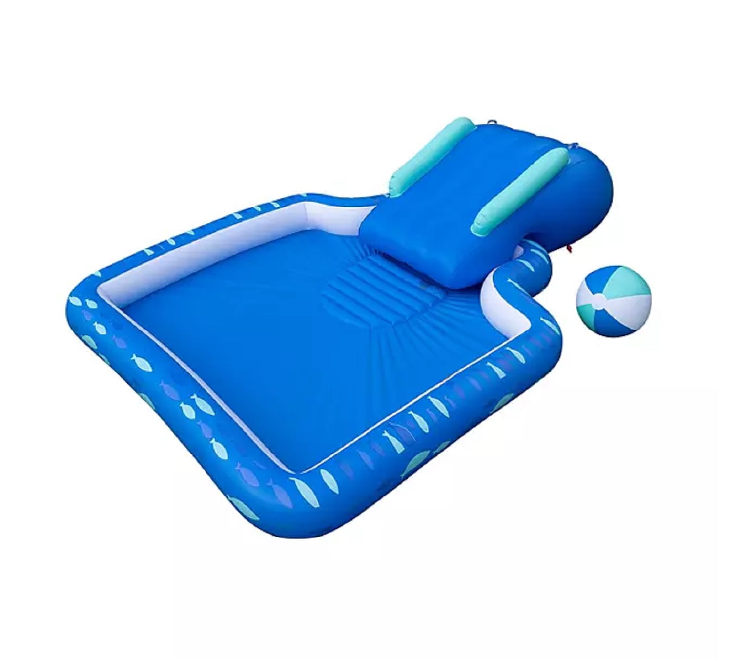 Member's Mark Novelty Slide with Pool Sprayer, Fish Design, 140 x 93 x ...