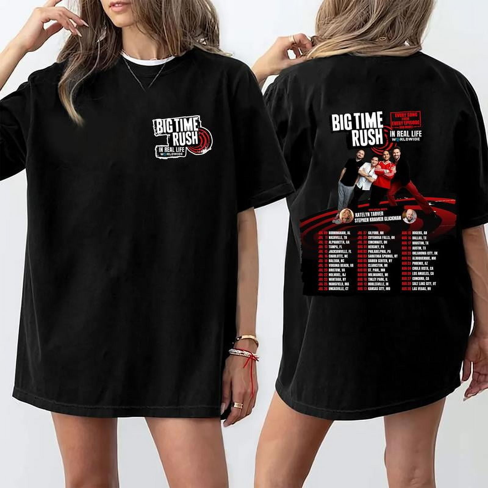 Members Of Big Time Rush Shirt, 2025 Tour Merch, BTR Fan Tshirt, Music ...