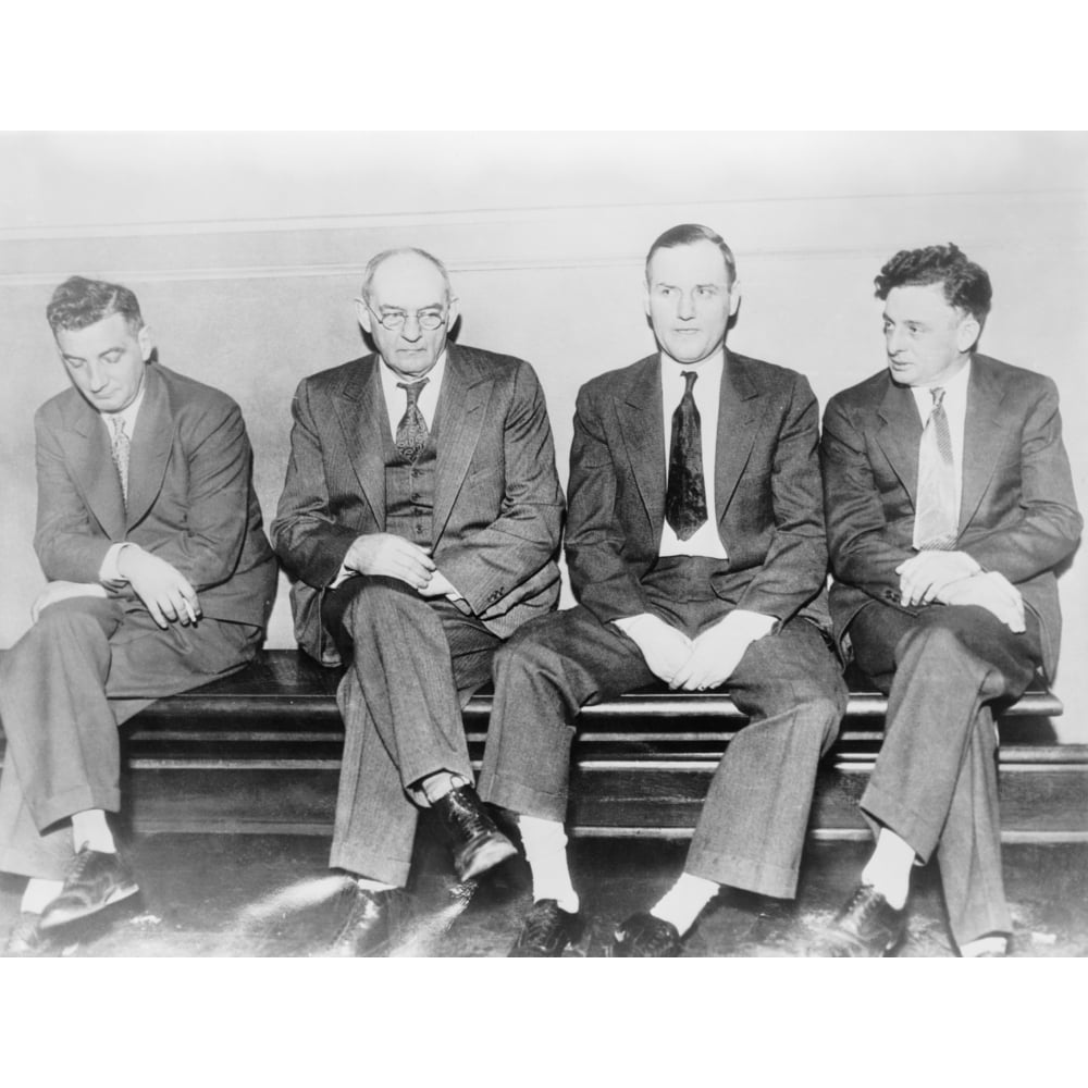Members Of Roger Touhy'S Gang In Custody For Trial For The Kidnapping ...