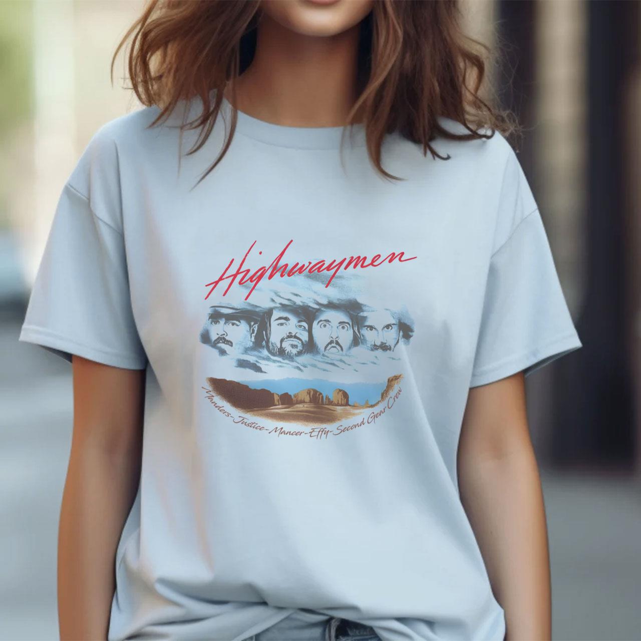 Members Of The Highwaymen Cotton White Full Size Shirt - Walmart.com